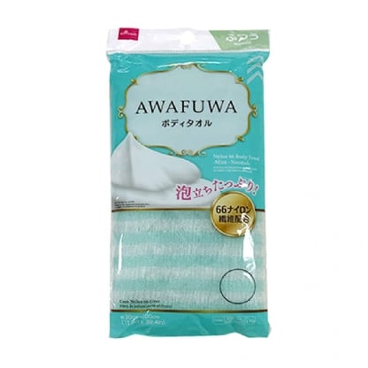Toalha Esfoliante Awafuwa - Listrada Menta - 100Cm X 30Cm | Daiso