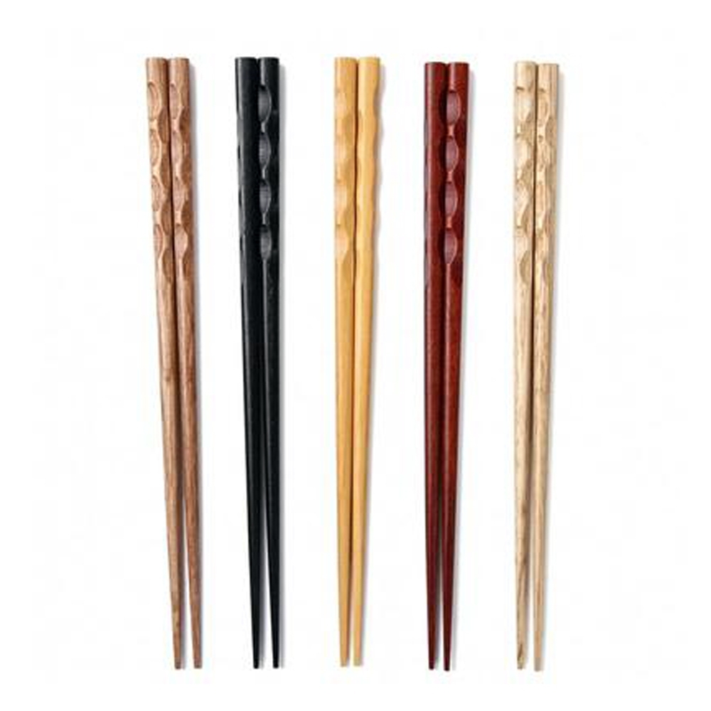 Hashi Luxuoso Madeira Natural - 5 Pares | Daiso