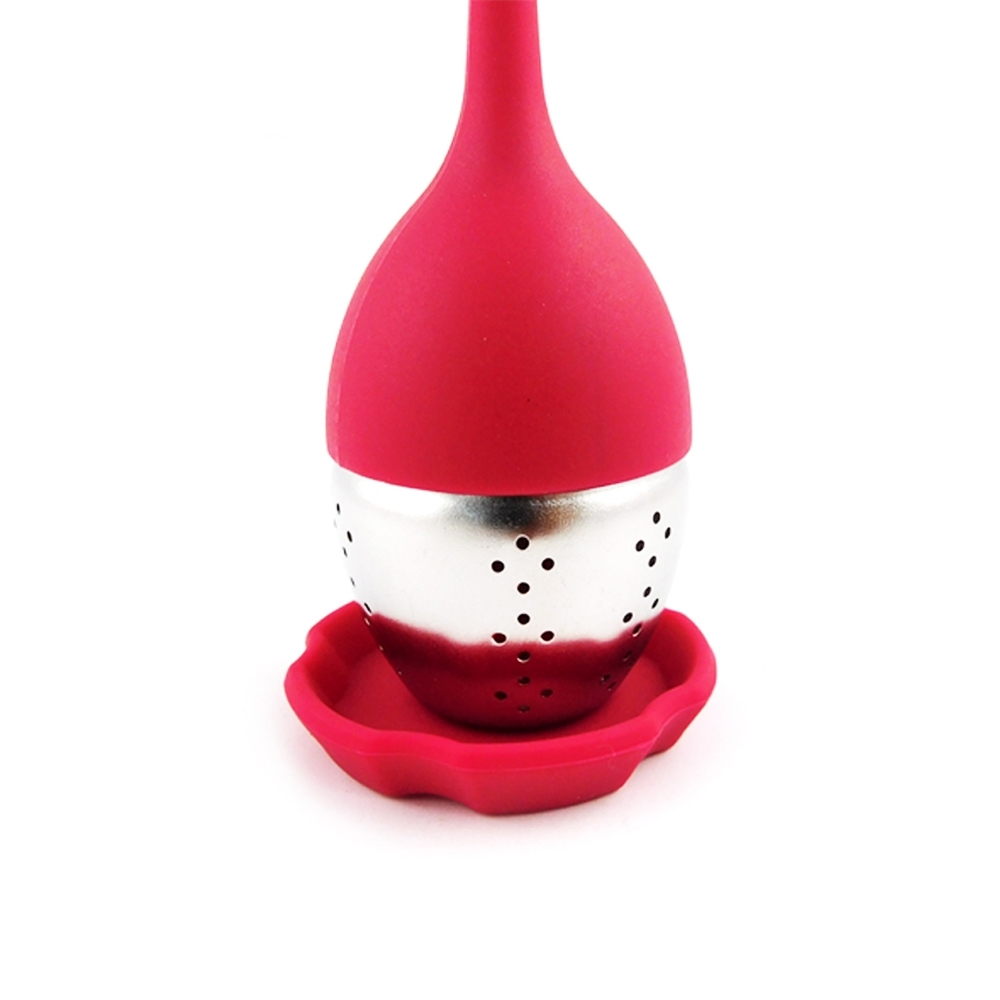 Infusor De Chá Silicone Modelo Folha | Daiso